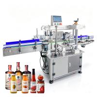 China Automatic Round Bottle Labeling Machine Glass and Plastic Bottle Label Printer Sticker Machine with Date Code Printing Function for sale