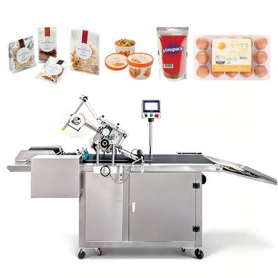 China Full Automatic square Bottle Labeling Machine Snacks Gifts and Apparel Labeling Machine for Flat Bottle Box Sticker Applicator for sale