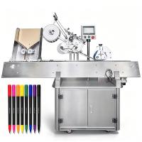 China Automatic Horizontal Labeling Machine 3ml Vial Label Applicator for Essential Oil Bottle Labeling Machine for sale