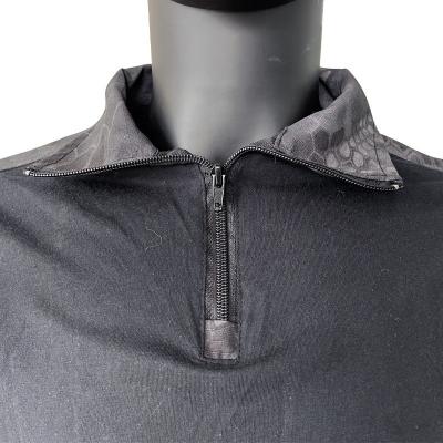 Cina T-shirt a maglia lunga maschile in poliestere/cotone abito da rana uniforme in colore personalizzato in vendita