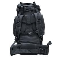 China Oxford Material Black 65L Multi-function Backpack for Outdoor Hiking Camping Trekking for sale