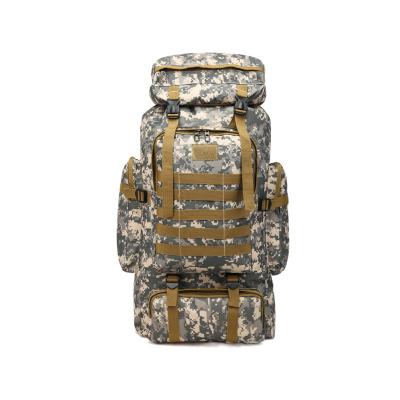 China Soft Handle 80L Waterdicht Multifunktioneel Camouflage Hiking Bag voor Bergtraining Te koop