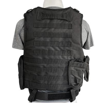 中国 ポリエステル製のモールシステム付きの安全調整可能なブラックベスト保護ジャケット 販売のため