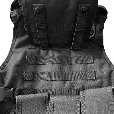 中国 ポリエステル製のモールシステム付きの安全調整可能なブラックベスト保護ジャケット 販売のため