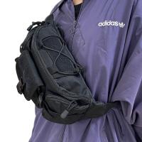 China Customized Black Color Softback Multi Function Waist Bag for Capacity Below 21 litre for sale