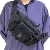 China Customized Black Color Softback Multi Function Waist Bag for Capacity Below 21 litre for sale