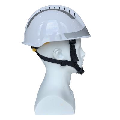 中国 白いABSとカーブバイザーを持つ高セキュリティ防火制御ヘルメット 販売のため