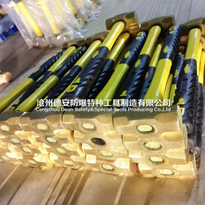 China Non Sparking Non Magnetic Beryllium Copper Aluminium Bronze Brass Sledge Hammer explosion proof brass hammer for sale