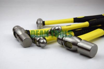 China Manufacturer High Quality 0.23kg (0.5p) 304 Stainless Steel Non Magnetic Ball Pein Hammer With Fiber Handle for sale