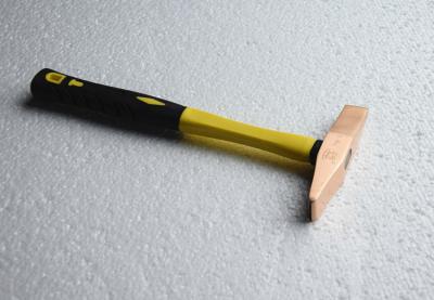 China NON SPARKING NON MAGNETIC EXPLOSION PROOF SCALING HAMMER WITH FIBER HANDLE BRASS OR COPPER for sale
