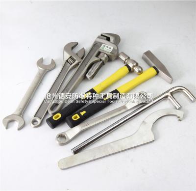 China 304 stainless steel non magnetic hand tools wrench and hammer for sale