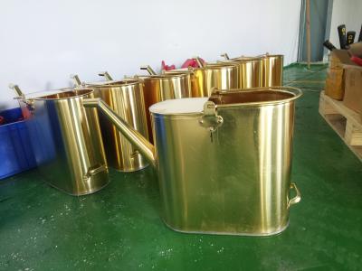 China non sparking brass material copper 20L  capacity refueling bucket for sale