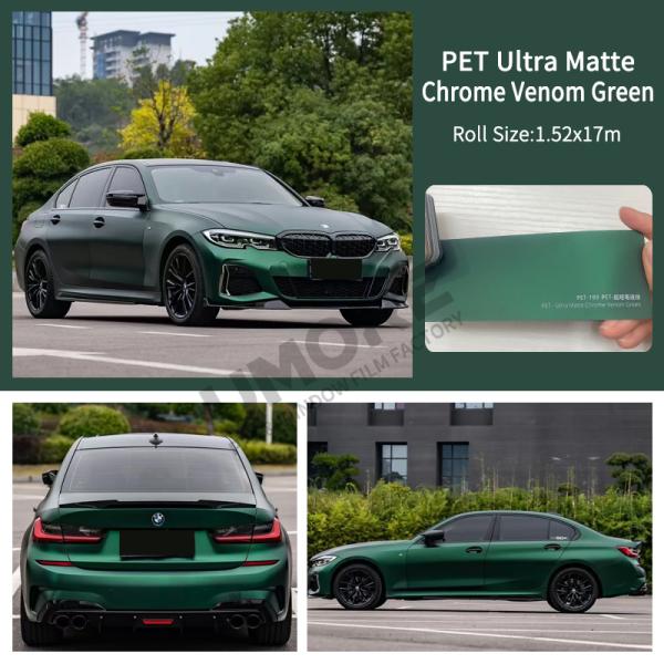 Quality 1.52*17m/roll Full Body Tint Car Wrap Vinyl Film High Gloss PET Car Color Changing Film for sale