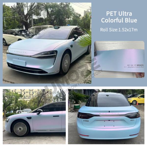 Quality PET Car Body Wrap Film Removable Ultra Matte Color Change Wrap Film for sale