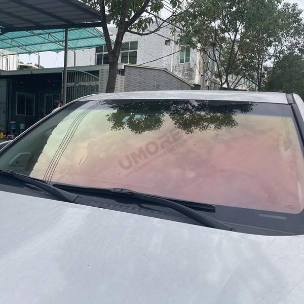 Quality 75% VLT Windowscreen Solar Green Window Tint Film For Cars UV Blocking Sunset Windshield for sale