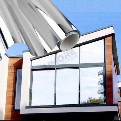 China Strong Glue PET Window Film Privacy Protection Opaque Window Film UV 99% IR 90% Rejection for sale