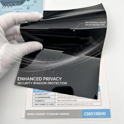 China PET Sun Control Window Film 2mil Privacy Security Window Film Roll for sale