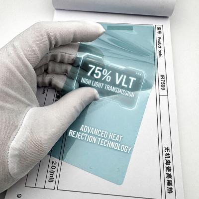 China 75% VLT Sun Heat Control Window Tint Film Roll PET Heat Resistant Car Window Tint for sale