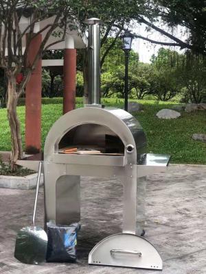 China 201 Oven 900mm van de roestvrij staalhout In brand gestoken Pizza Openlucht Roestvrije Pizzaoven Te koop