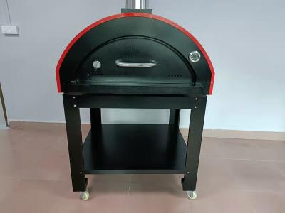 China 950mm Mobiele Hout In brand gestoken het Roestvrije staal Houten Oven van de Pizzaoven 201S Te koop