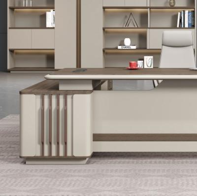 Quality Modern L Shape Director Manger Office Furniture Solutions Table And Chair Set for sale