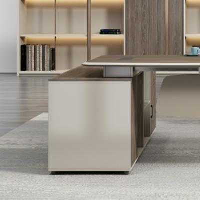 China Modern  Boss Table L Shape Manager Desk Office Furniture Luxury Executive Office Desk for sale