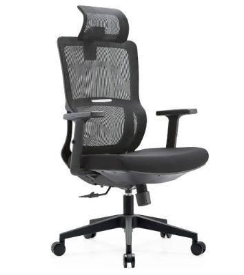 China Black Full Mesh Mesh Furniture Lumbar Support Massage Modern Wholesale Armrest Comfort Fabric Ergonomic Office Chair for sale