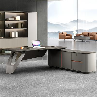 Cina Ingrosso Amministratore delegato Direttore Tavola ufficio Executive Legno Moderno Design di lusso Mobili da ufficio Contemporaneo in vendita
