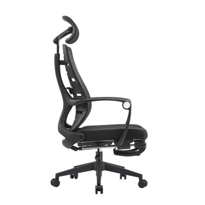 China Cadeira de escritório ergonômica premium para longas horas de conforto sentado Cadeira de escritório executiva ajustável de malha preta à venda