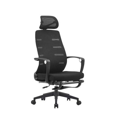 China Cadeira de escritório ergonômica premium para longas horas de conforto sentado Cadeira de escritório executiva ajustável de malha preta à venda