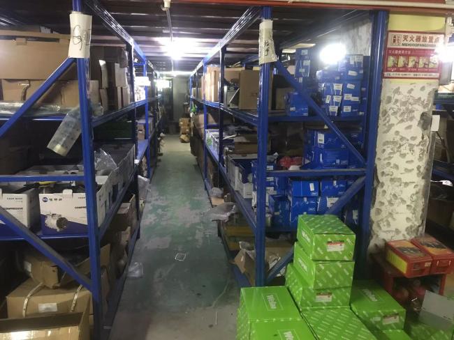Warehouse storage at Shensheng Auto Parts