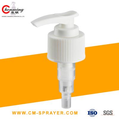 Cina coperchio di plastica della pompa dell'erogatore del sapone della lozione di 28mm della pompa d'argento lucida 24mm dell'erogatore in vendita
