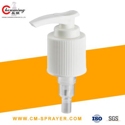 Cina coperchio di plastica della pompa dell'erogatore del sapone della lozione di 28mm della pompa d'argento lucida 24mm dell'erogatore in vendita