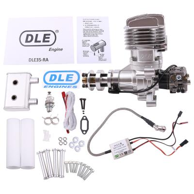 China DLE35RA Cc GAS Engine For RC Airplane Fixed Wing Model Single Stroke Two Exhaust Wind Cold Hands Start Ater for sale