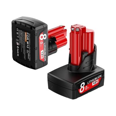 China 12V For Milwa Ukee M Lithium-Ion Battery Compatible Volt Cordless Power Tools 48-11-2420 for sale