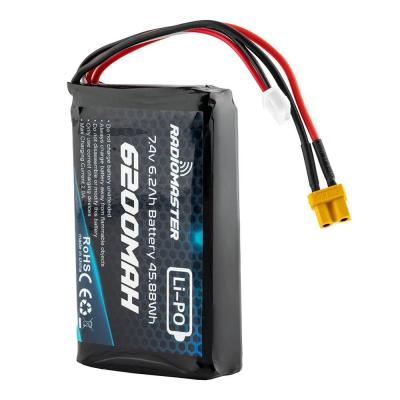 China Wholesale Price Radiomaster 2S 7.4V 6200mAh Battery JST-XH XT30 Boxe/TX16S Universal Module Remote Controller Racing Drone for sale