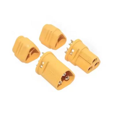 China Original Amass Mt30 3pin Connector Pcb Mount Banana Plug Cable Connector for sale