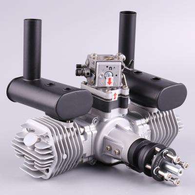 China X-76cc-T Model Metal Airplane Gasoline Opposed Twin-Cylinder Two-Stroke Fixed-Wing Engine for sale