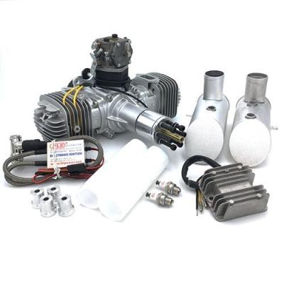 China Dle120 Gasoline Engine Uav Power System 180w Exhaust Cc Twin Cylinder Generation for sale