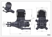China Dle 65cc Original Gas Engine For Rc Airplane Model Drones for sale
