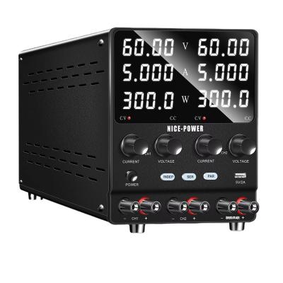 China Wholesale Sps605-2kd 60v 5a Digital Display Dual Channel Variable Voltage Regulator Laptop Repair Power Supply for sale