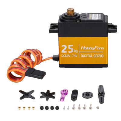 China Waterproof Servo 20KG 25 And High Speed Metal Gear Digital Baja For 1:8 1:10 Scale RC Cars for sale