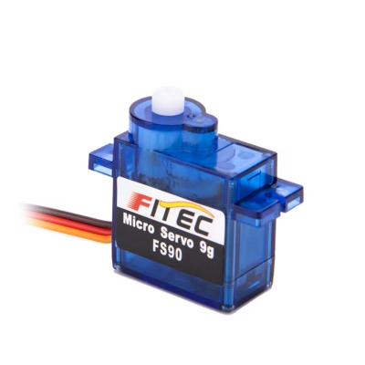 China 9G FS90 Plastic Gear 1.5kg Torque Mirco Servo For Rc Toys Kit Helicopter Robot Arduinos Raspberry Pi Robotics  Education for sale