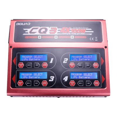 China EV-PEAK CQ3 100W X 4 RC Multi-Function Smart Intelligent Balance Charger 4 Channel for UAV for Lipo LIHV LiFe NiMH Pd Batteries for sale