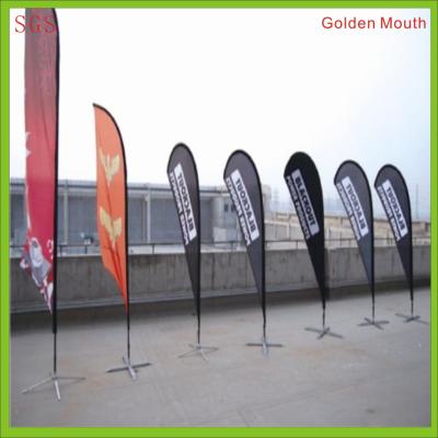 China 3.4m single side teardrop flag with 110g polyester for sale