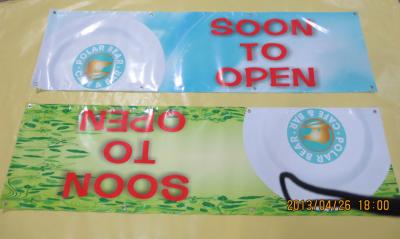 China Custom Restaurant Banners  single side printing banners for sale