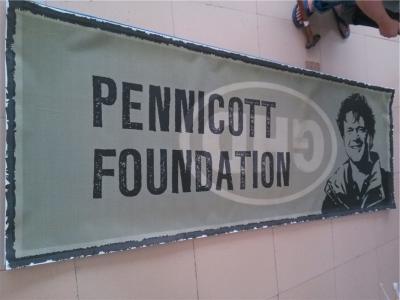 China Fence Custom Mesh Banners , Outdoor Event Banners Digital Printing for sale