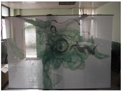 China Seamless Mesh PVC Banner , Outdoor Vinyl Mesh Fabric Advertising Banners for sale