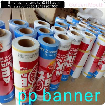 China Long Thin PP Banners and Vinyl Banner Signs for sale