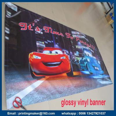 China Printed Glossy Vinyl Banner with Velcro for sale